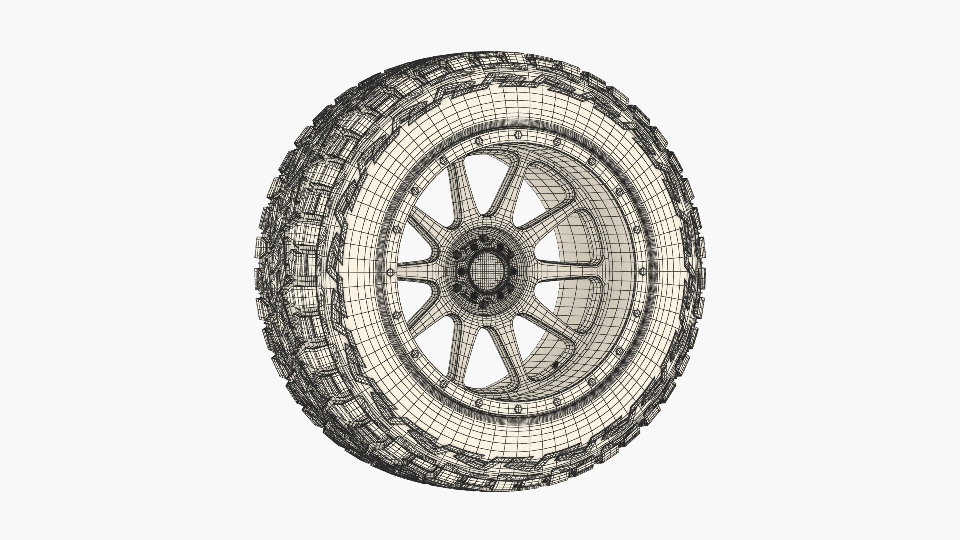 3D Road Wheel Tire - TurboSquid 1705394