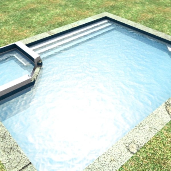 3dsmax outdoor pool 1