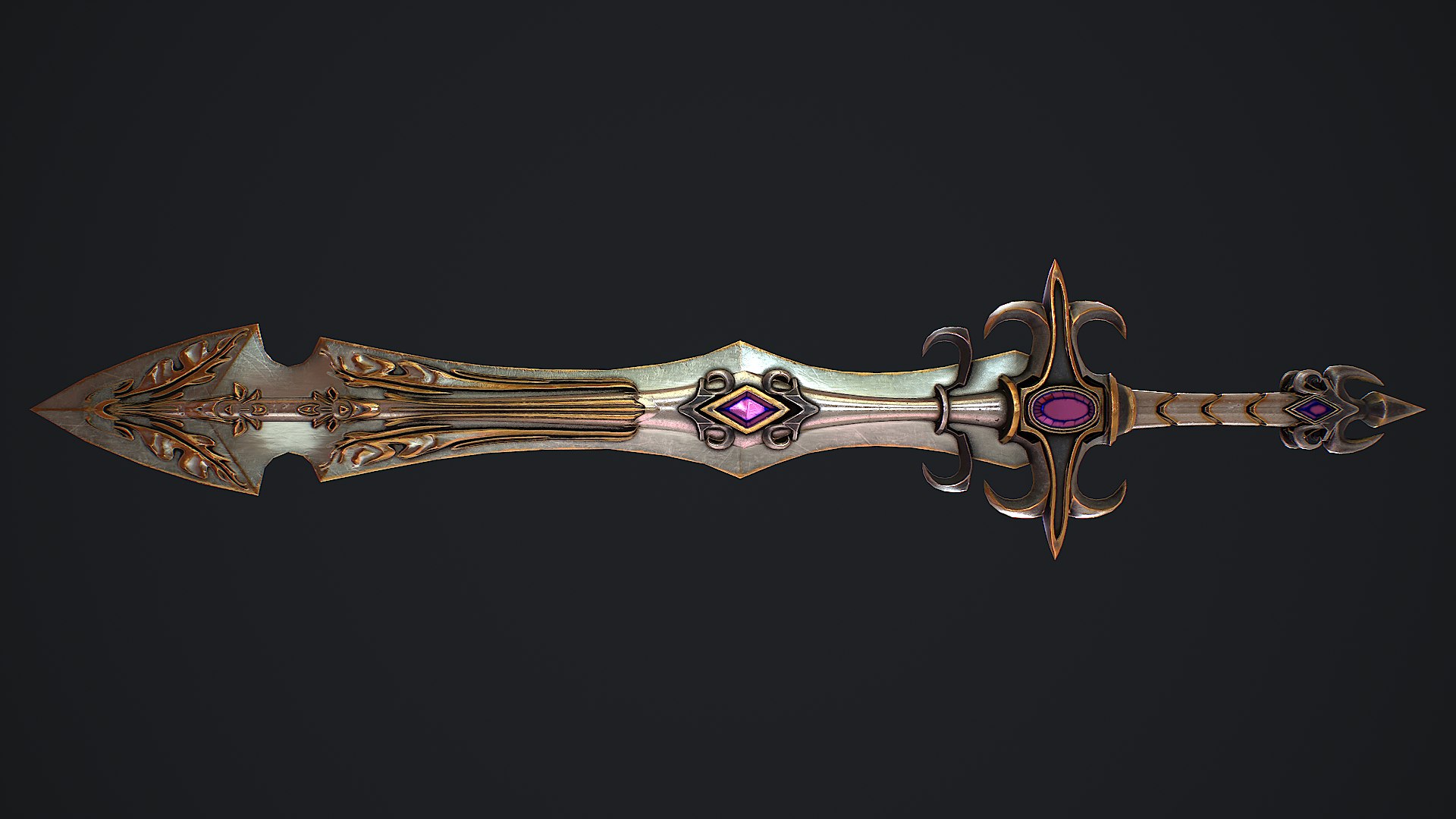 Fantasy Sword 22 3D Model - TurboSquid 2131057