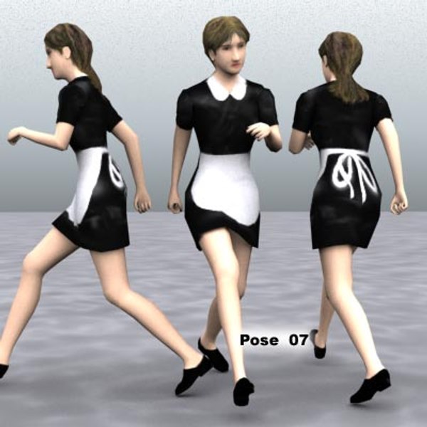 3d model human female girl