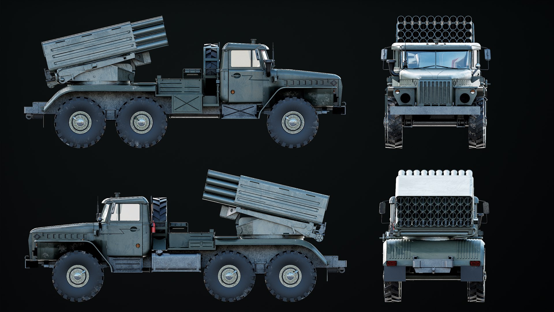 3D 9K51M Tornado-G MRLS Model - TurboSquid 2166338