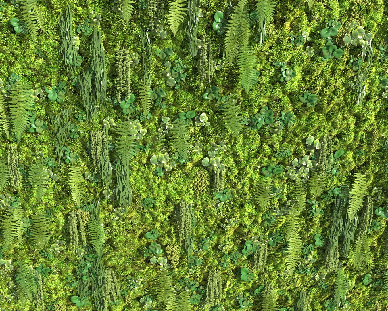 Seamless Moss Wall 3D Model - TurboSquid 1191761