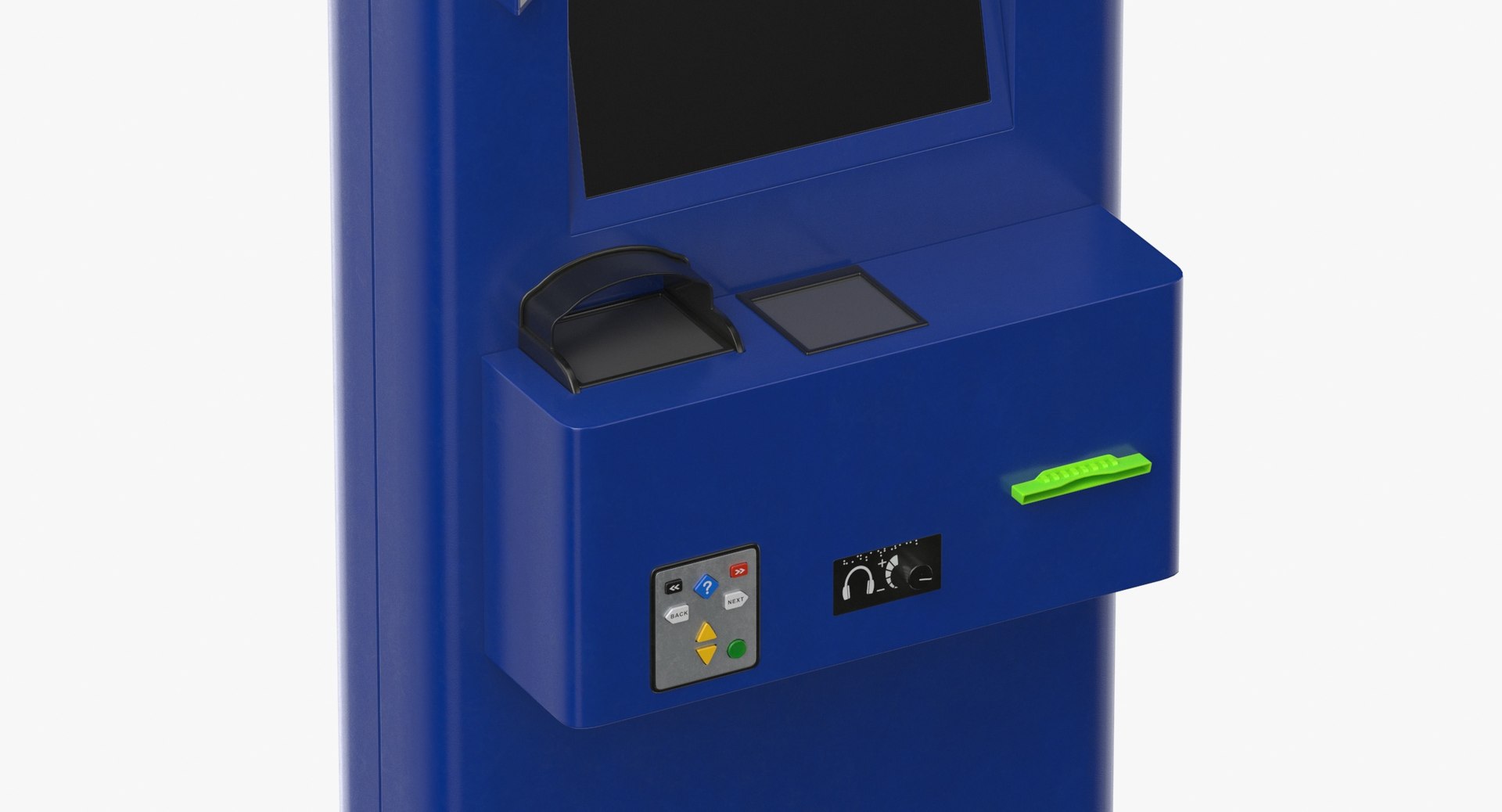 3D Automated Passport Control Kiosk Type 01 ON Or OFF Clean And Dirty ...