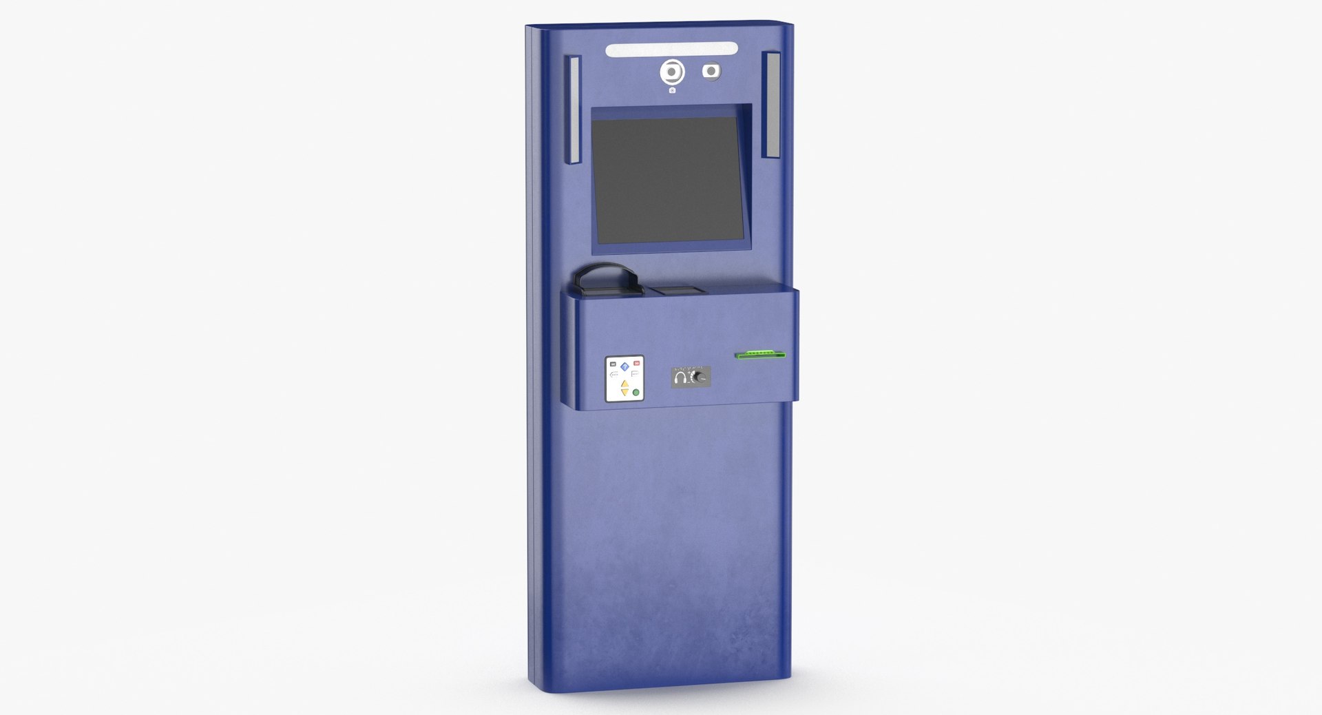 3D Automated Passport Control Kiosk Type 01 ON Or OFF Clean And Dirty - TurboSquid 2233123