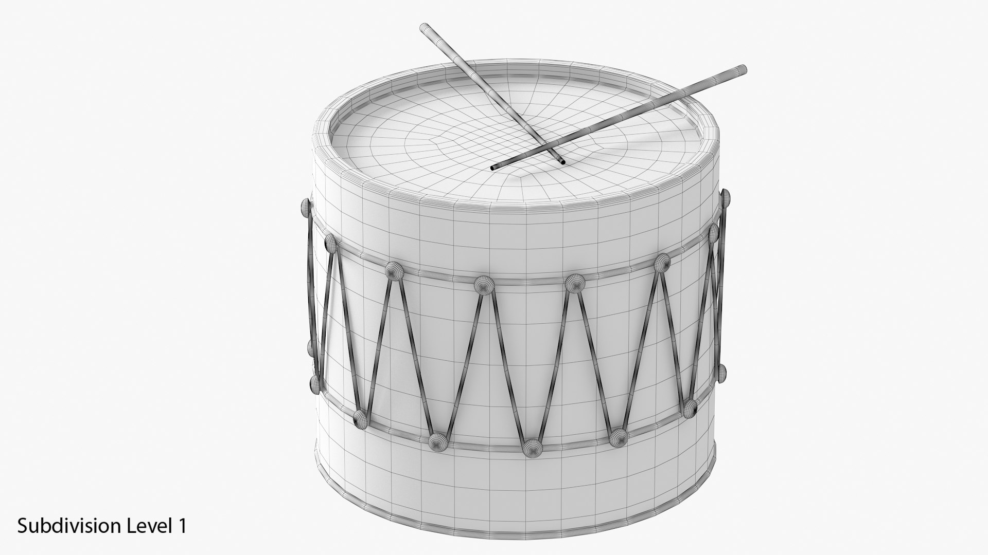 Toy Drum 3D Model - TurboSquid 1998309
