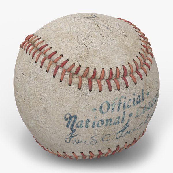 modelo 3d National League Baseball Ball 1950-1965 - TurboSquid 2071255