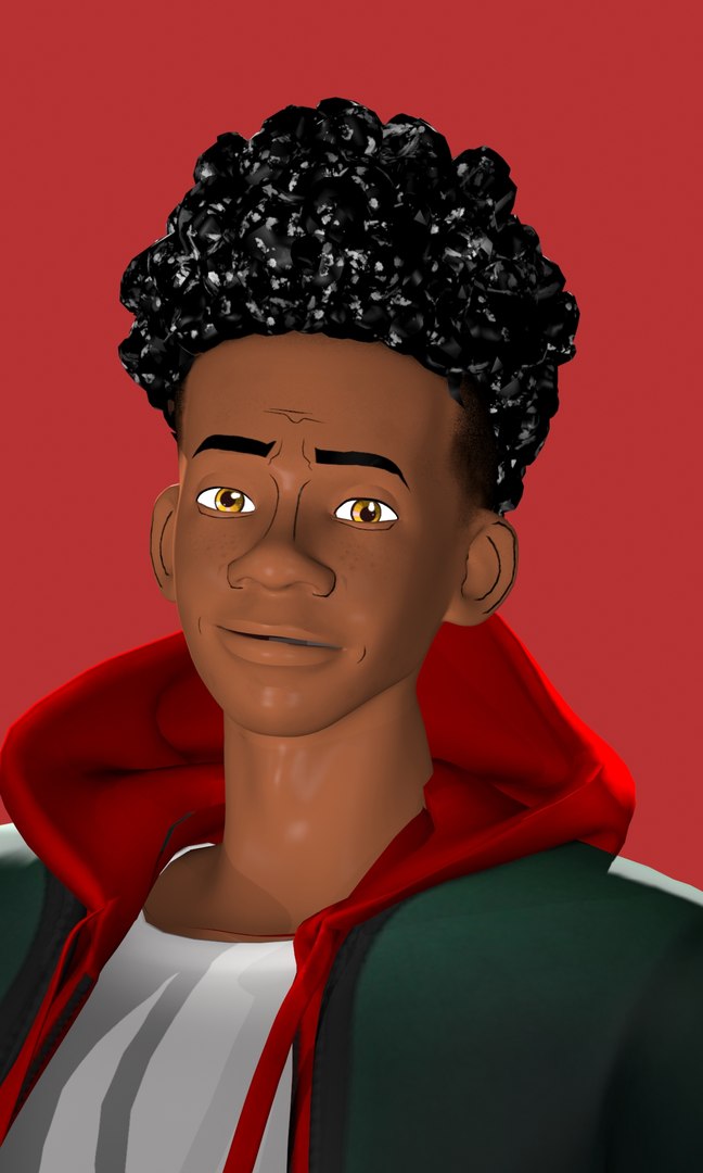 3D Miles Morales No1 Ragged Morphed Animated - TurboSquid 2115042