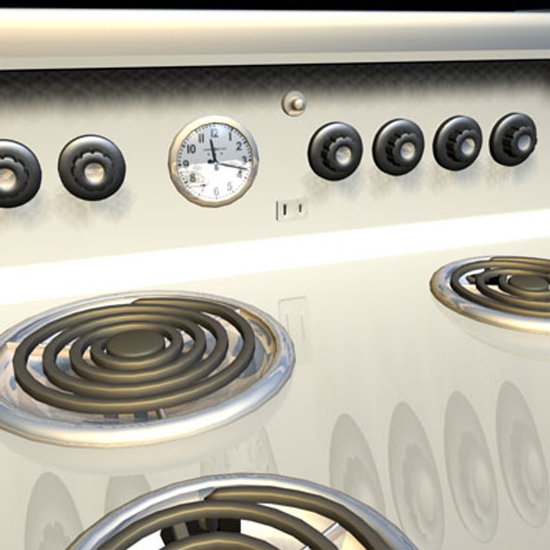 Electric Range Retro 01 3d 3ds