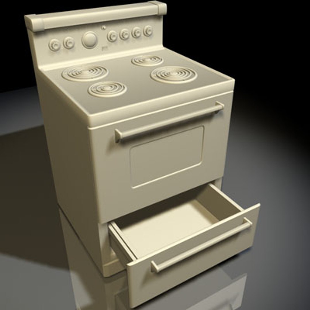 Electric Range Retro 01 3d 3ds