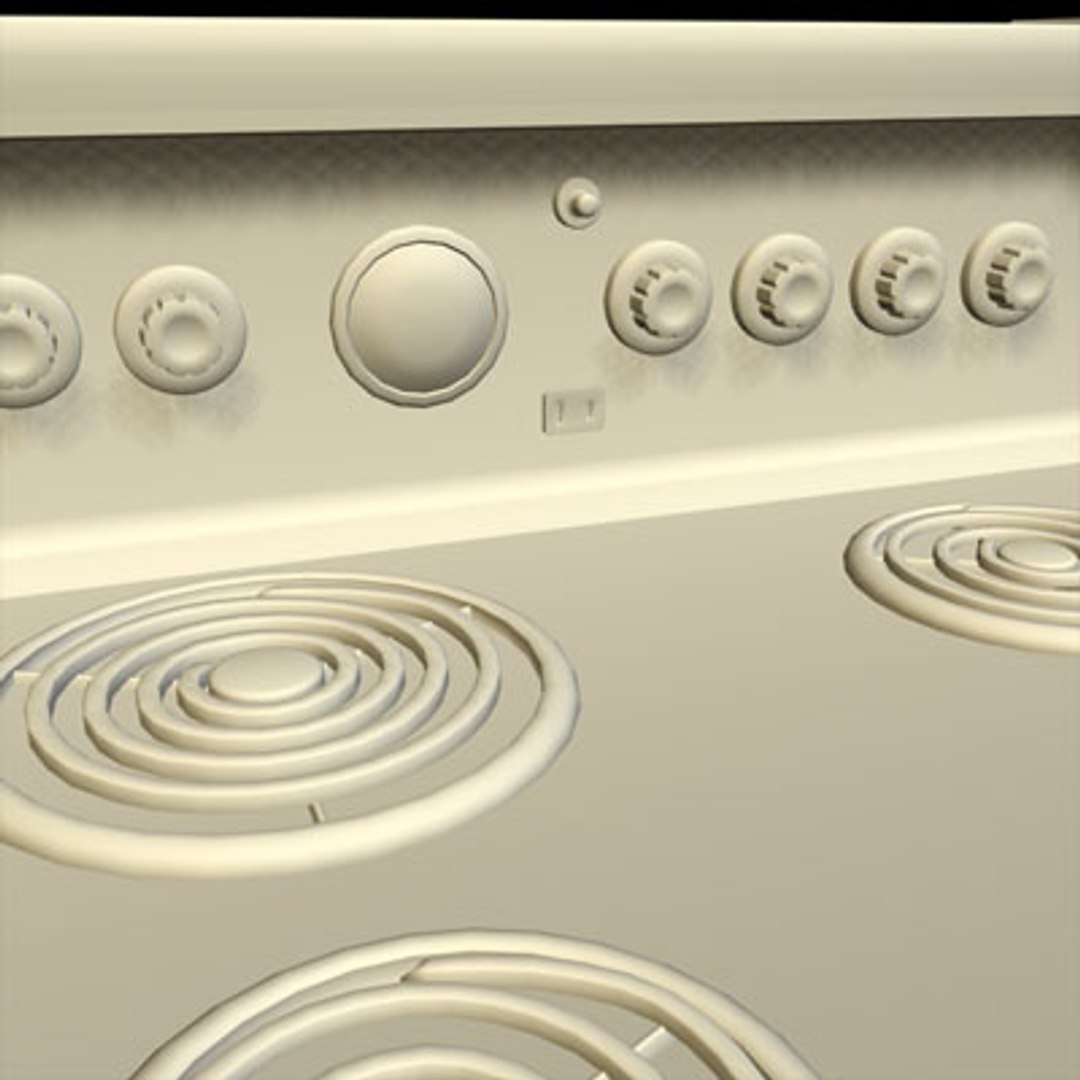 Electric Range Retro 01 3d 3ds