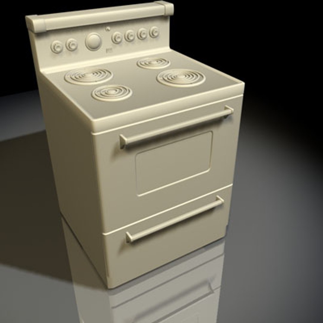 Electric Range Retro 01 3d 3ds