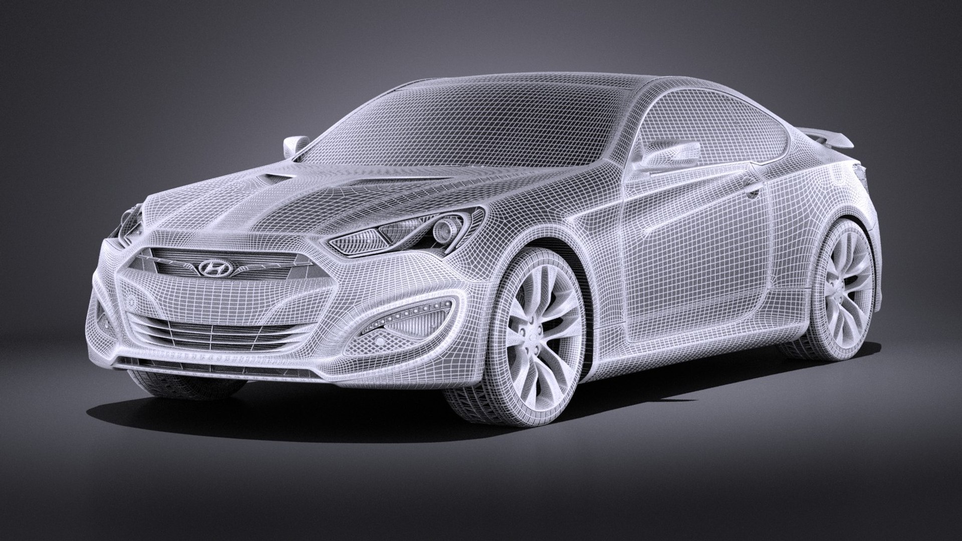 3d Model Hyundai Genesis Coupe