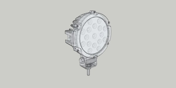 modelo 3d Luz led redonda - TurboSquid 1404269