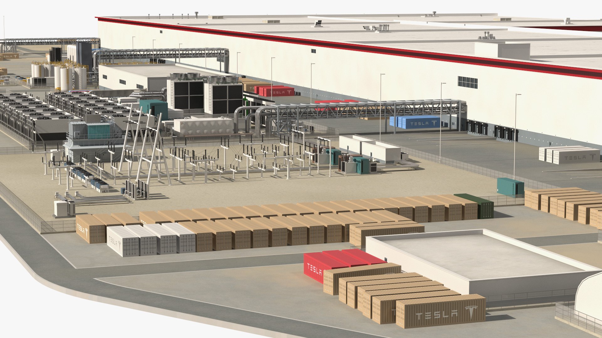 Tesla Giga Nevada Factory 3D - TurboSquid 1745097