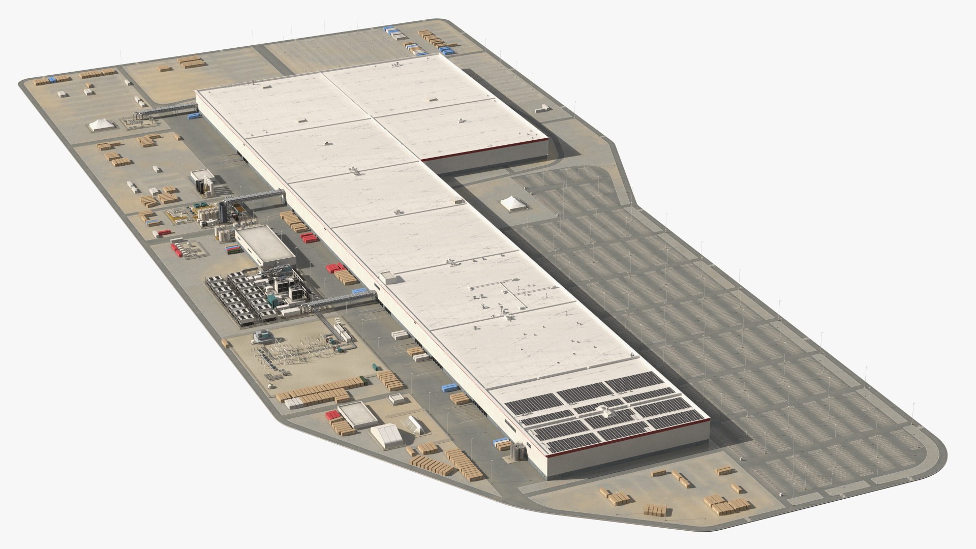 Tesla Giga Nevada Factory 3D - TurboSquid 1745097