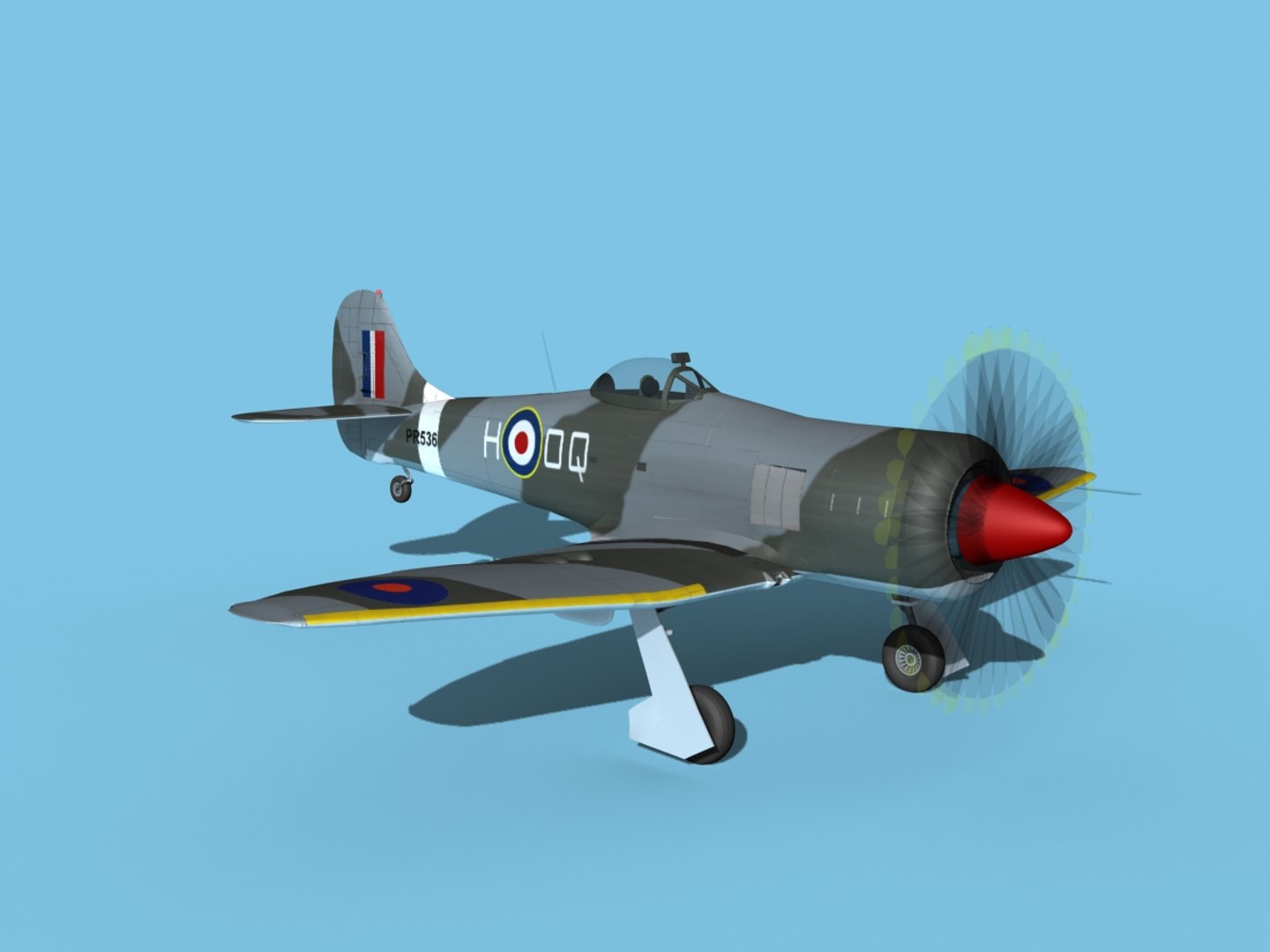Propeller hawker tempest model - TurboSquid 1489300