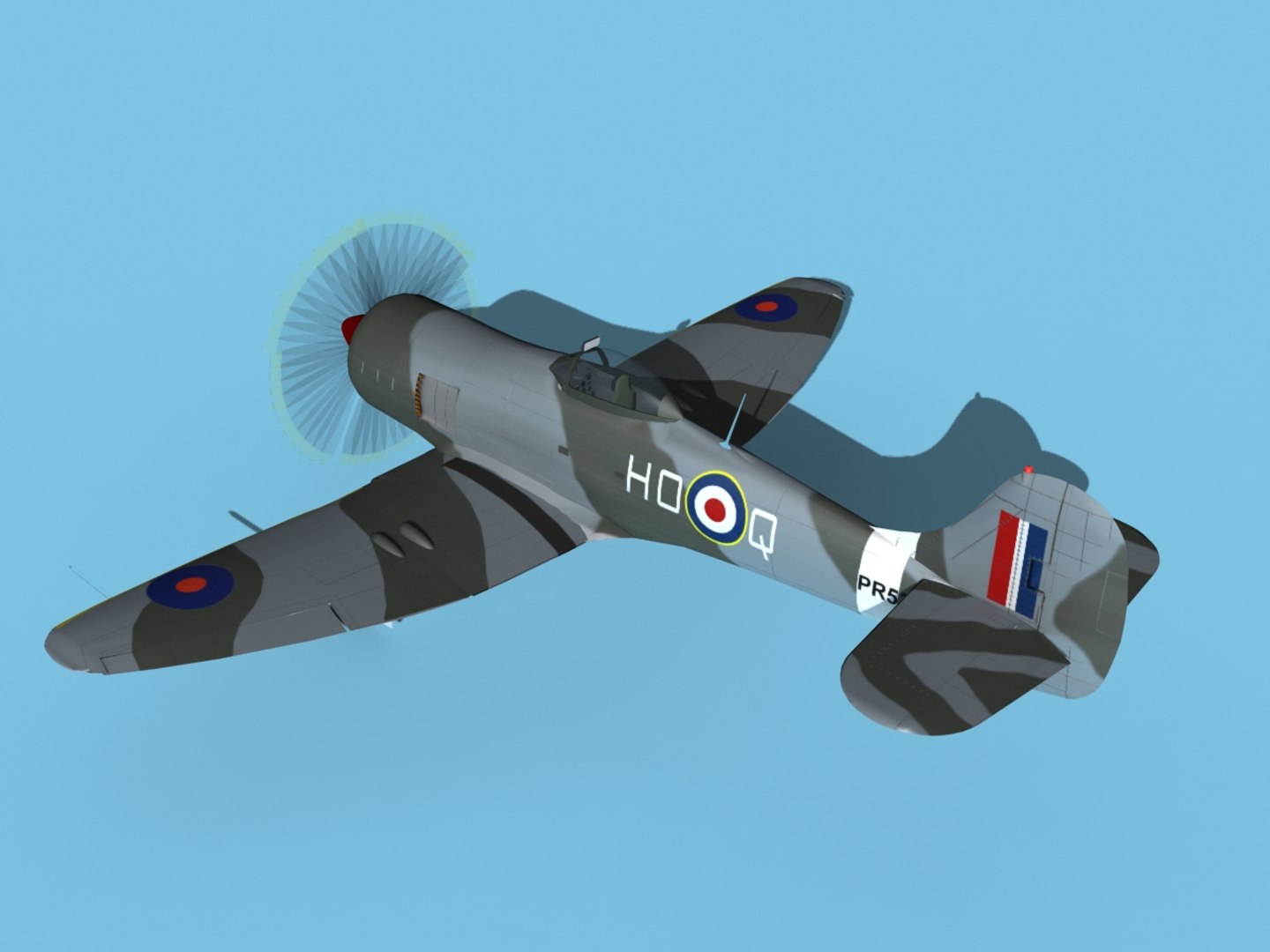 Propeller hawker tempest model - TurboSquid 1489300