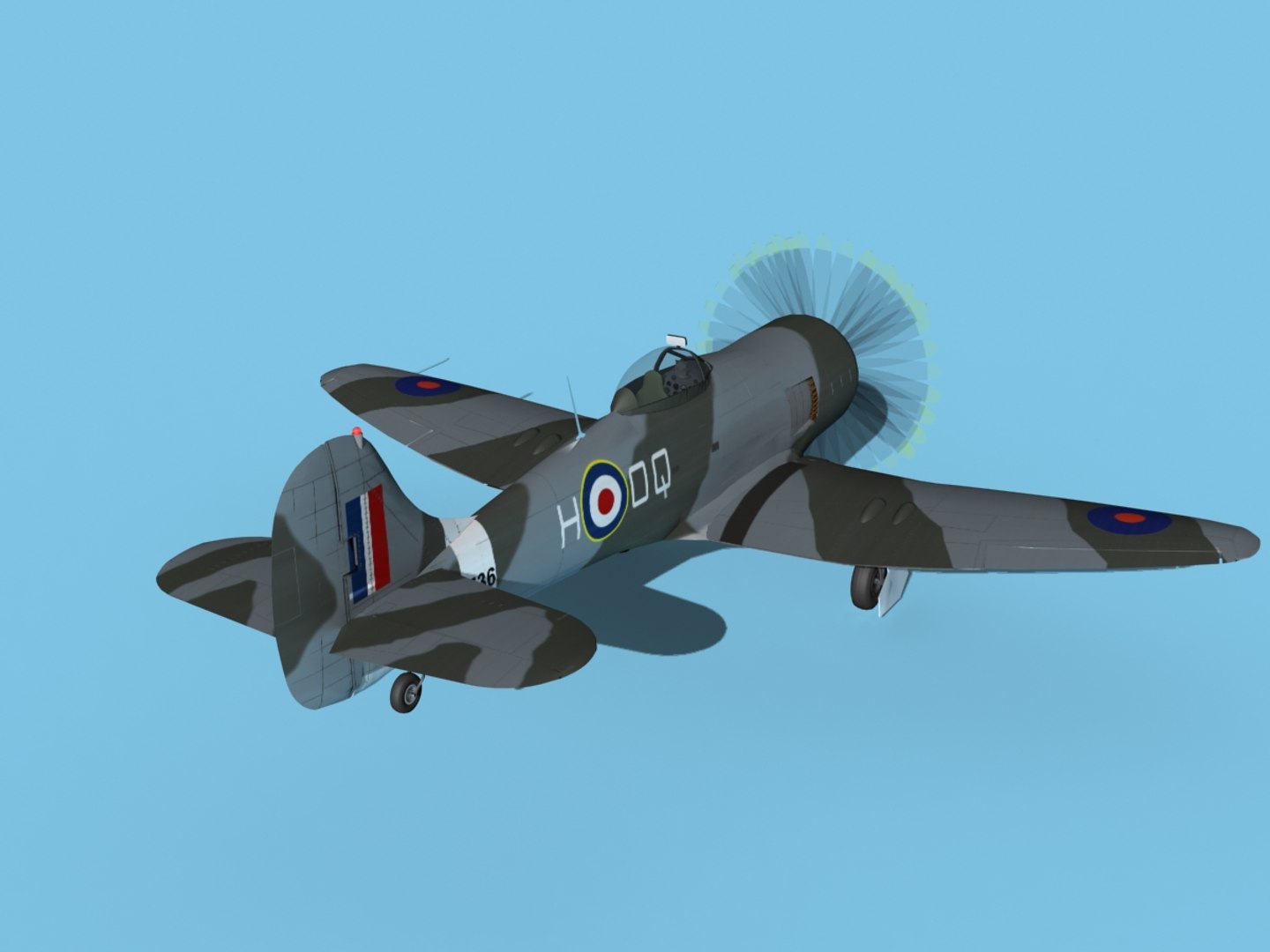 Propeller hawker tempest model - TurboSquid 1489300