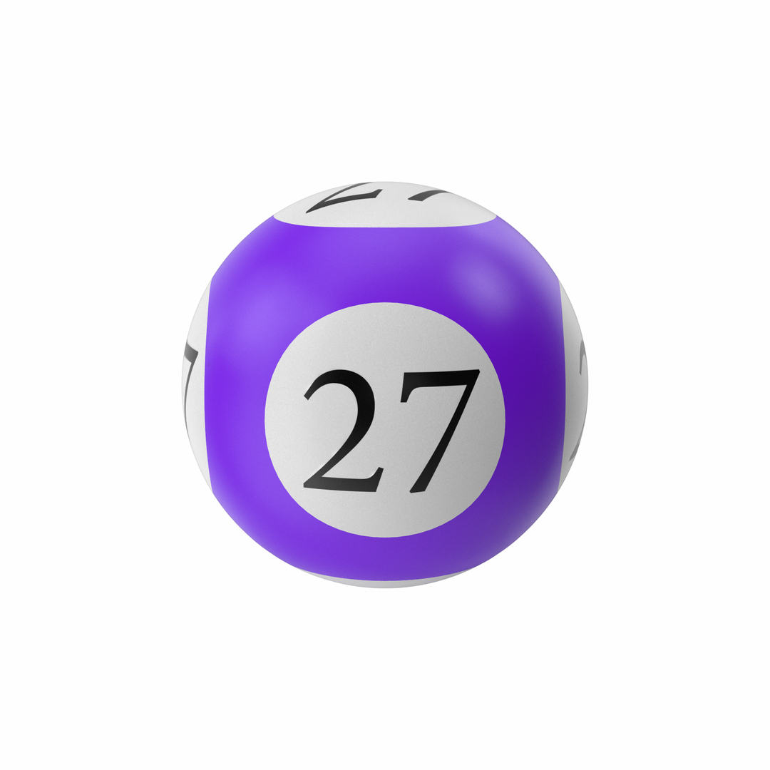 Bingo Ball 27 Model - TurboSquid 2412188