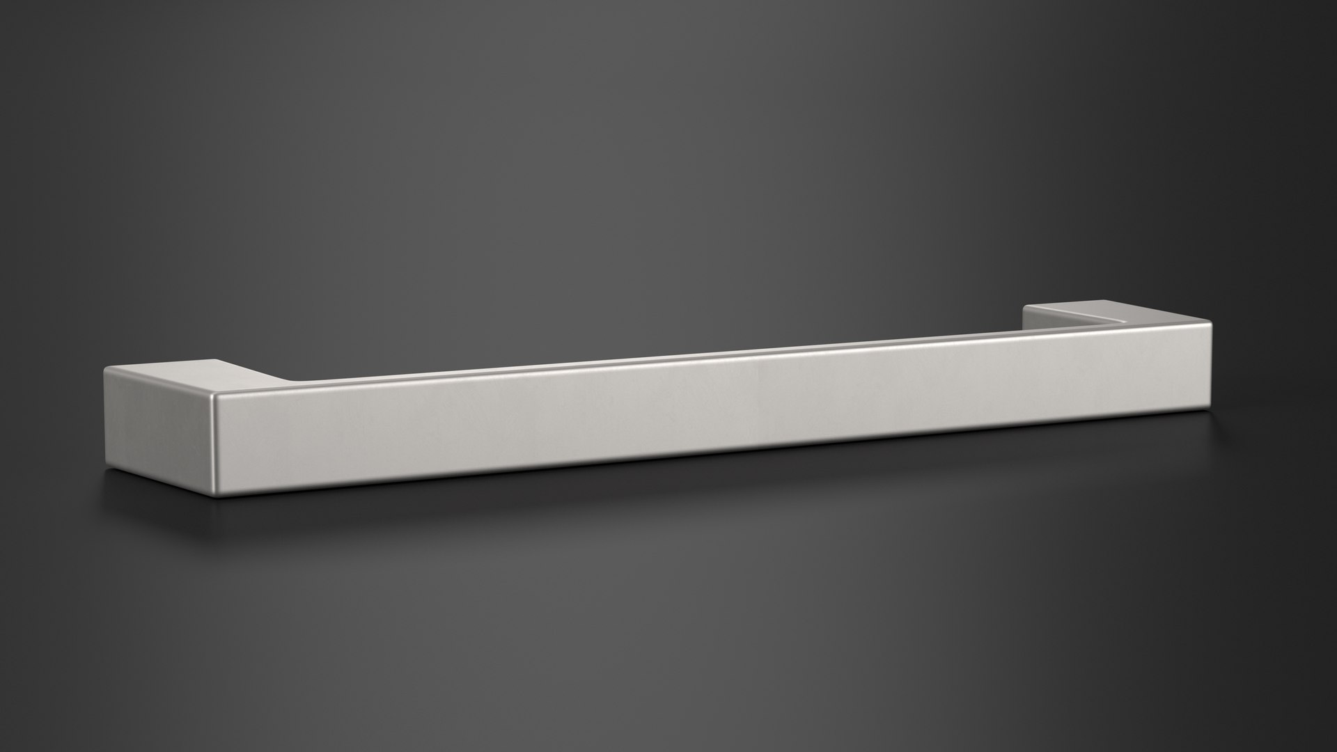 Kitchen Cabinet Handle Flat Fronted Silver Model - TurboSquid 2225813