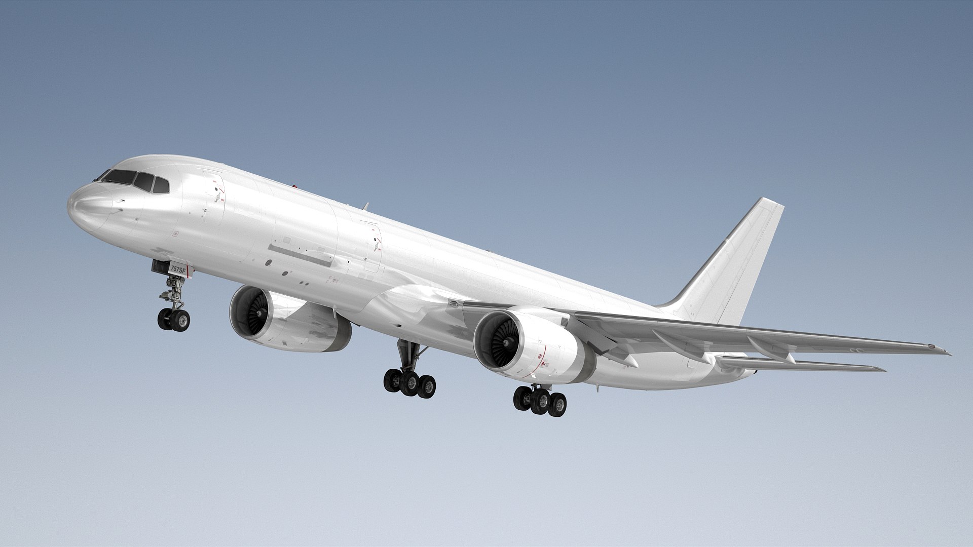 Boeing 757-200SF Generic White 3D Model - TurboSquid 2188678
