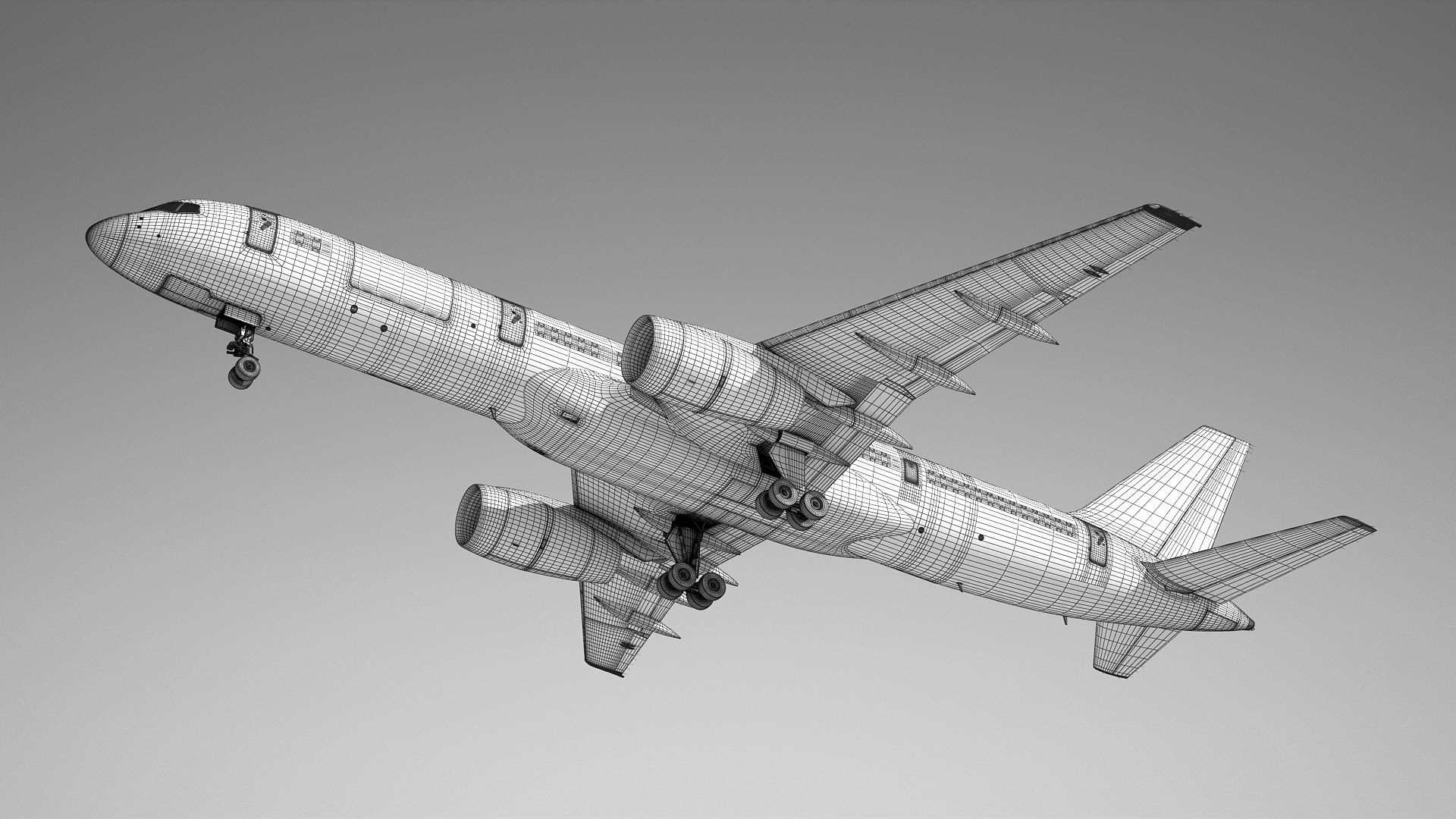Boeing 757-200SF Generic White 3D Model - TurboSquid 2188678