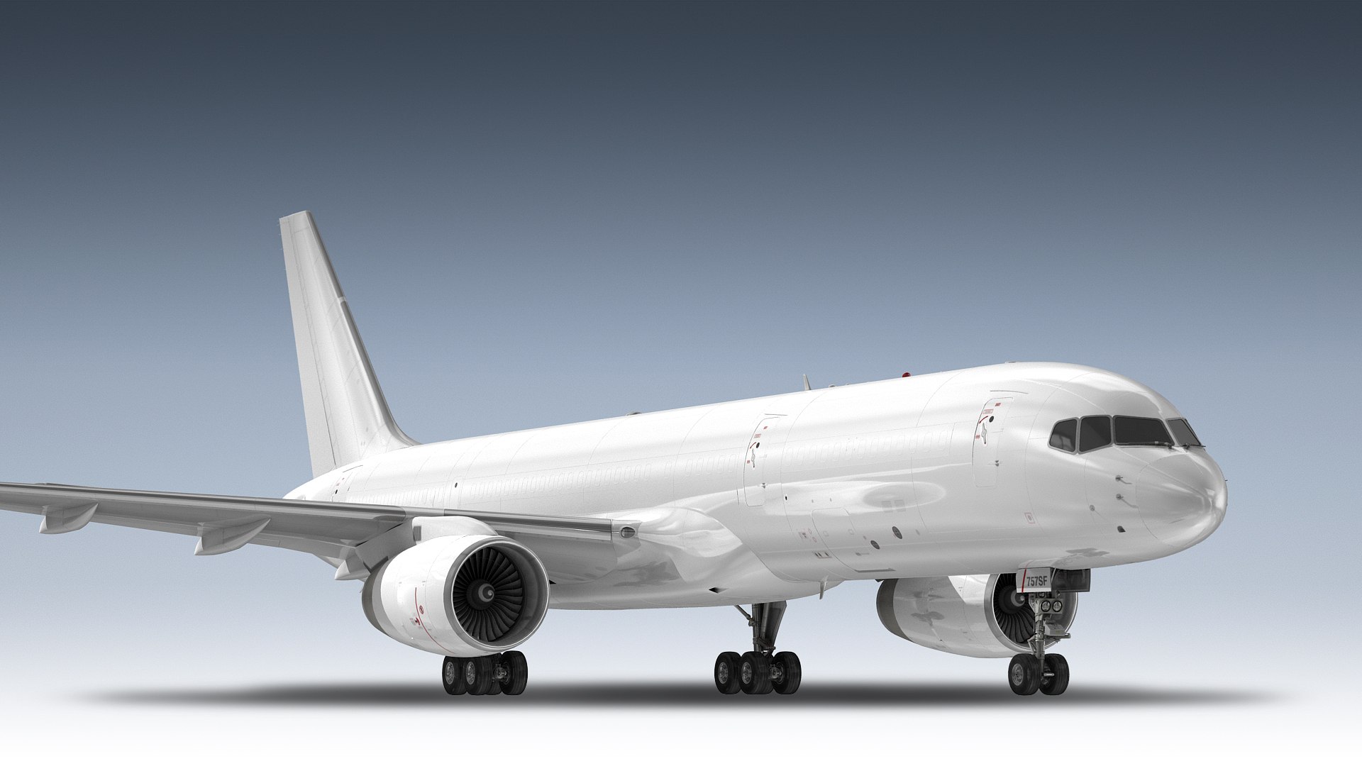Boeing 757-200SF Generic White 3D Model - TurboSquid 2188678