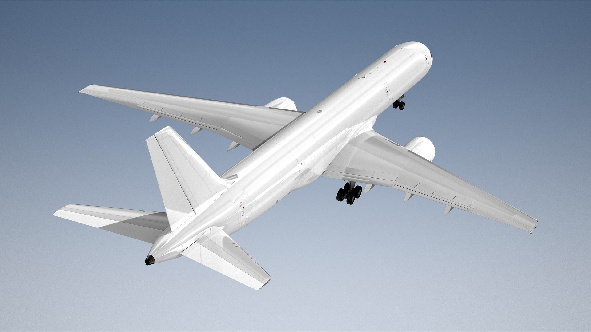 Boeing 757-200SF Generic White 3D Model - TurboSquid 2188678
