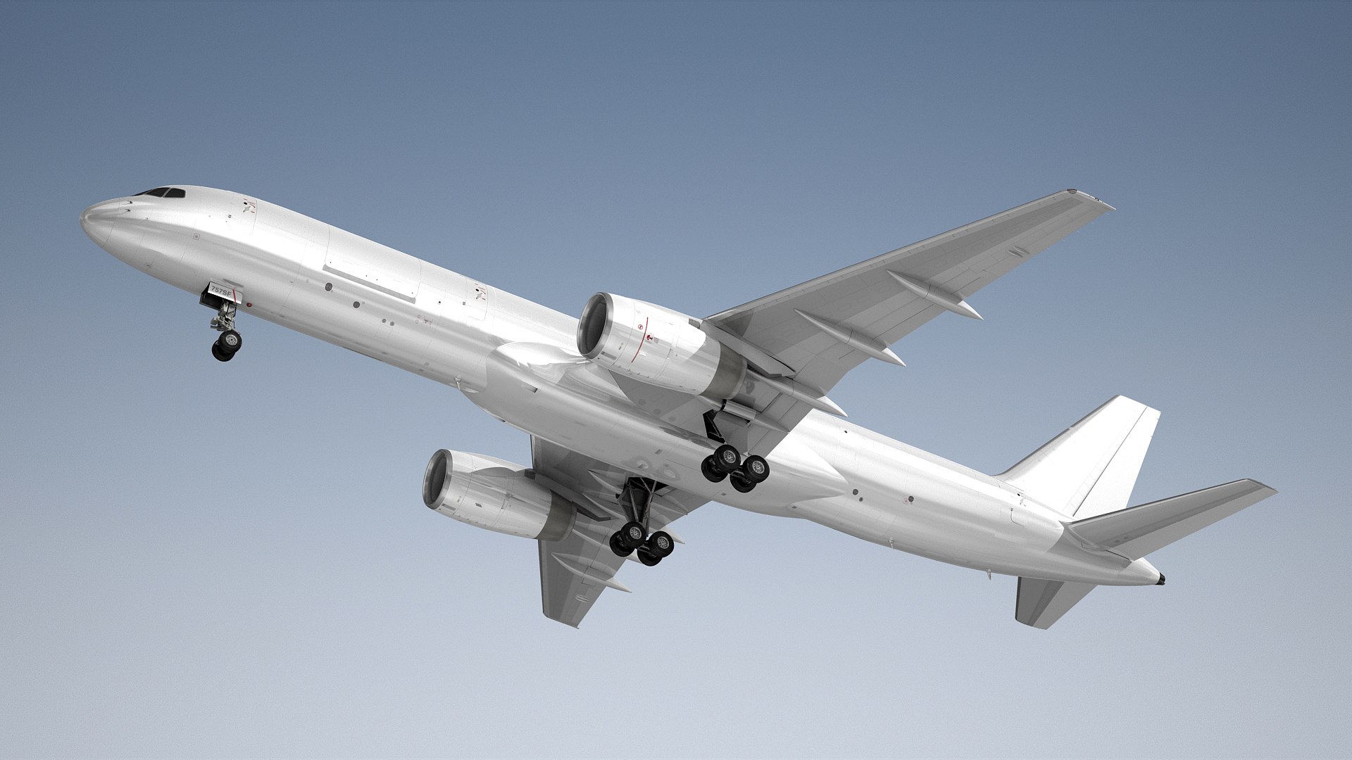 Boeing 757-200SF Generic White 3D Model - TurboSquid 2188678