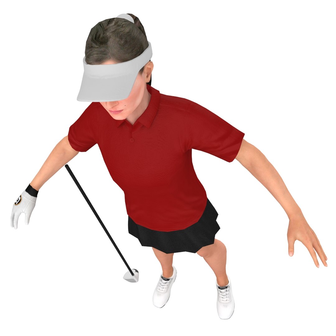 3D model female golf woman - TurboSquid 1338369