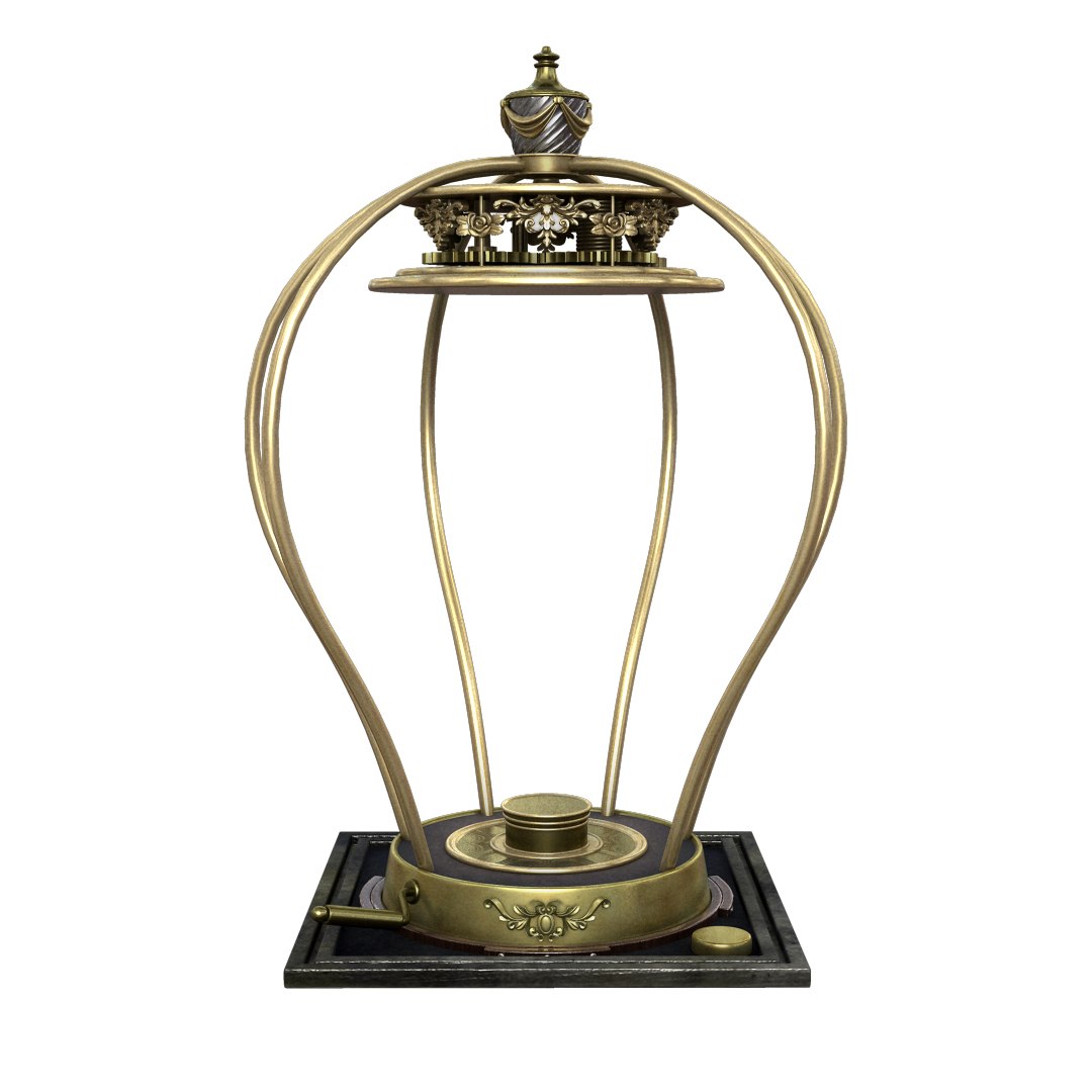 3d model vintage music box