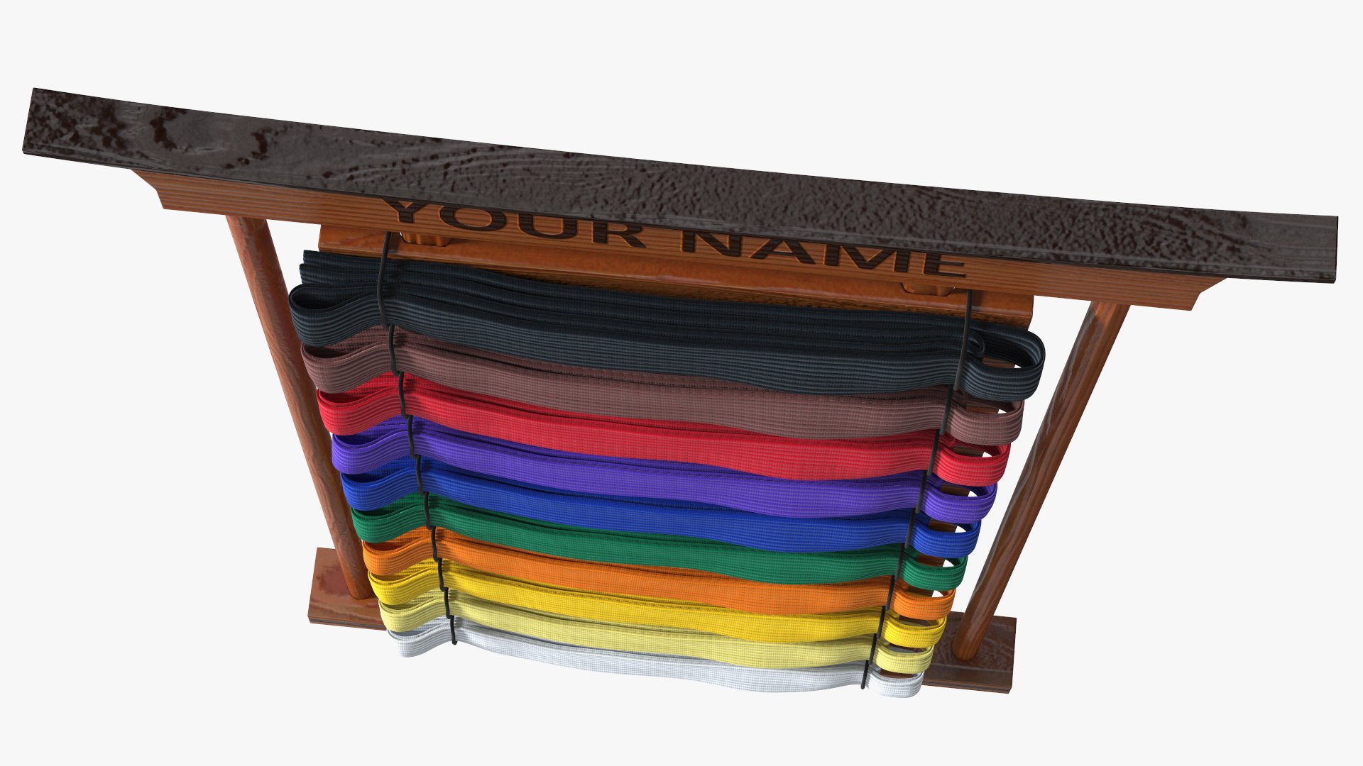 Karate Belt Display Rack 3D - TurboSquid 2003371