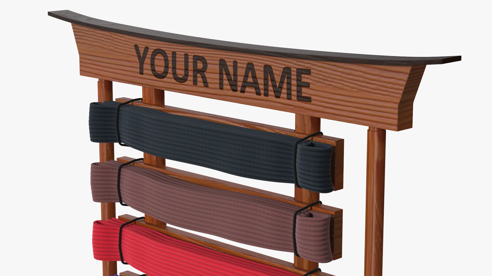 Karate Belt Display Rack 3D - TurboSquid 2003371