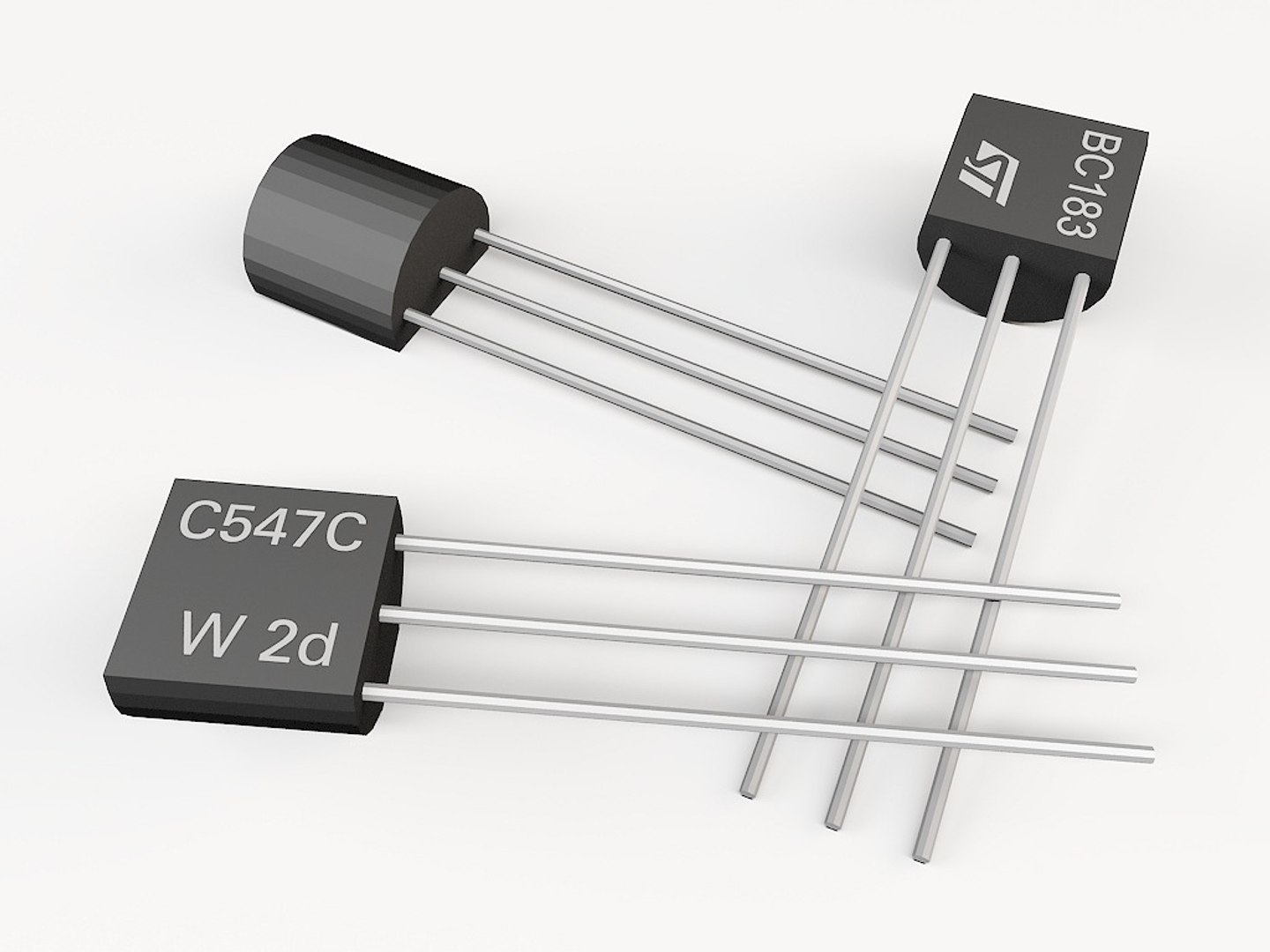 3d Model Transistor To92