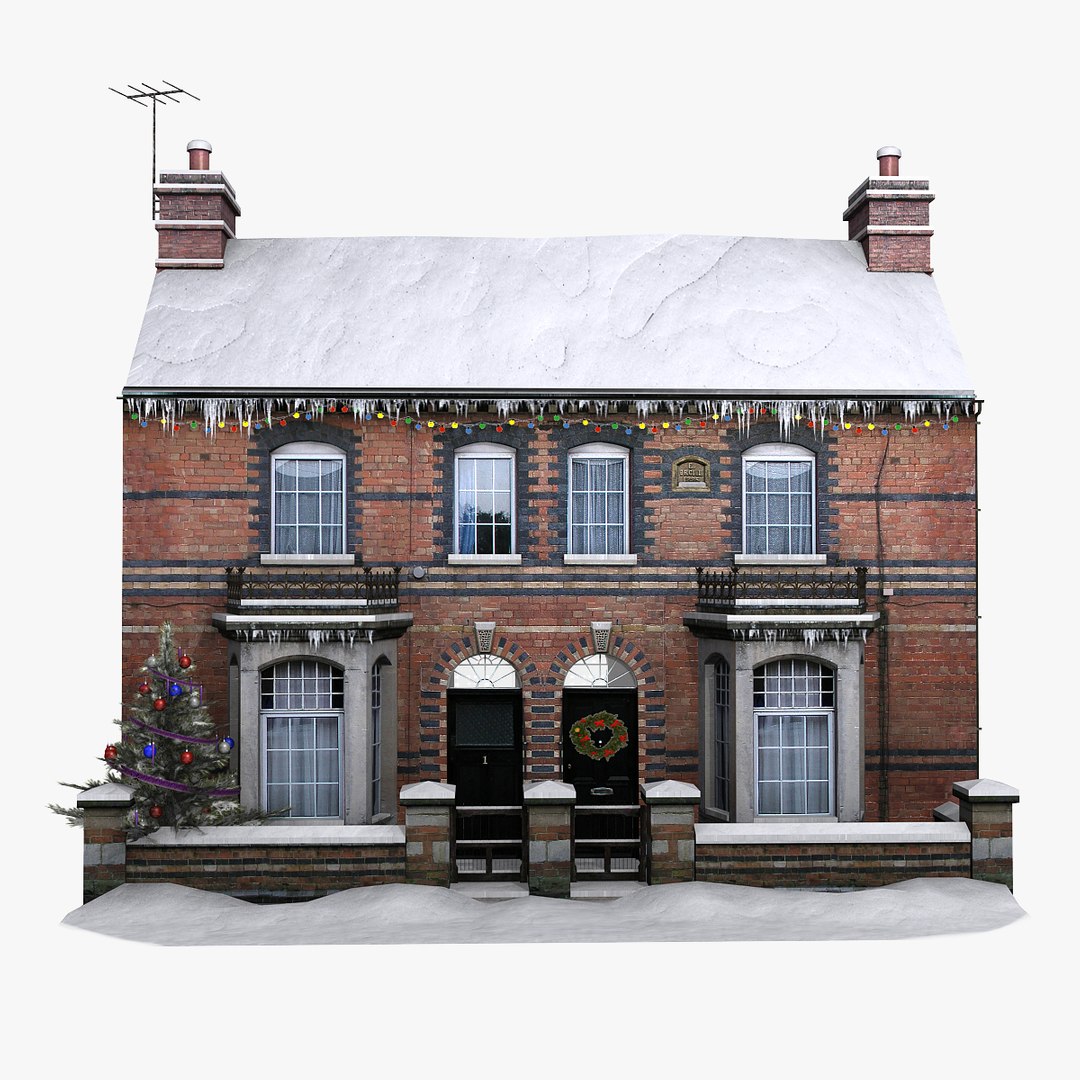 Winter House Real-time 3d Max