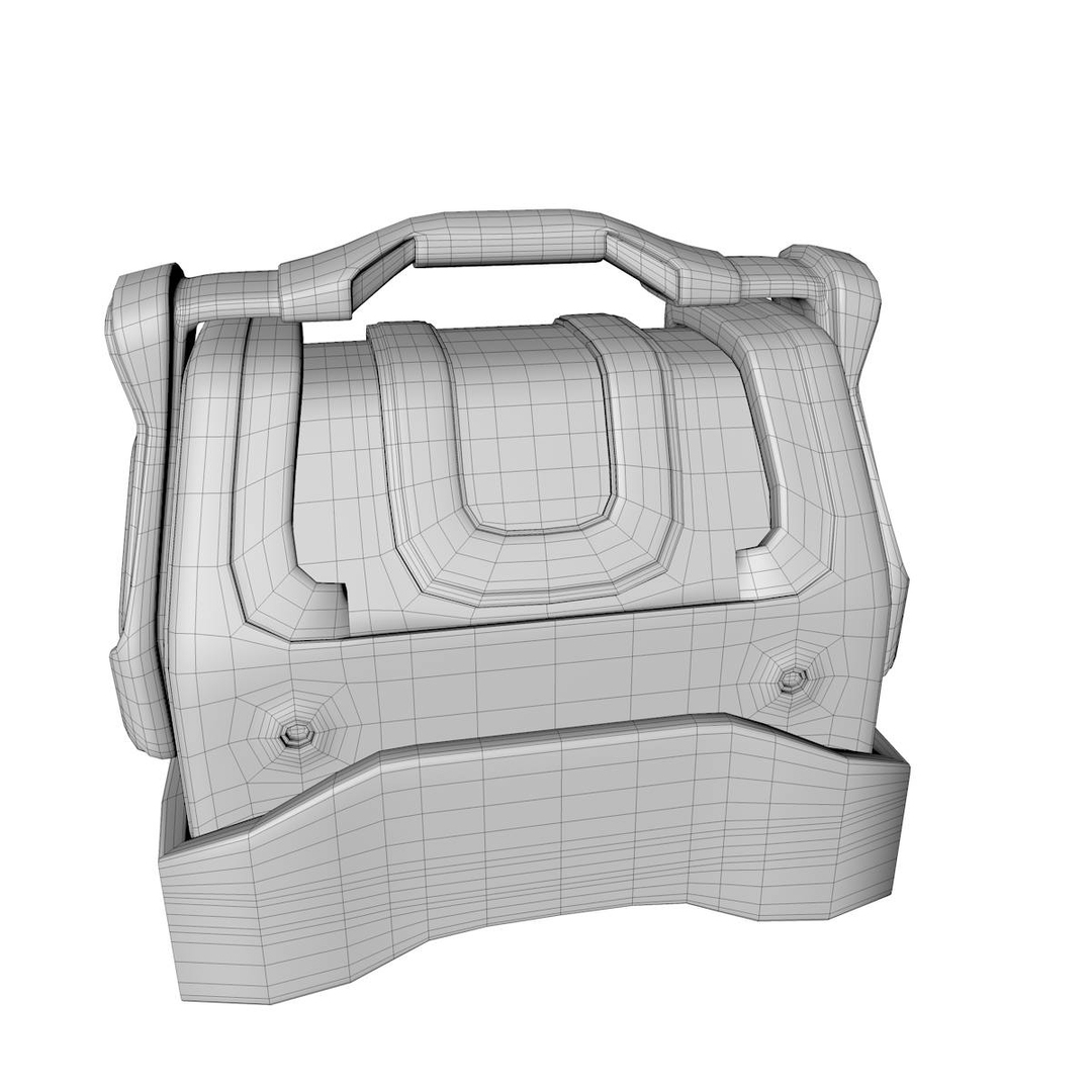 3d Worn Transport Box Model