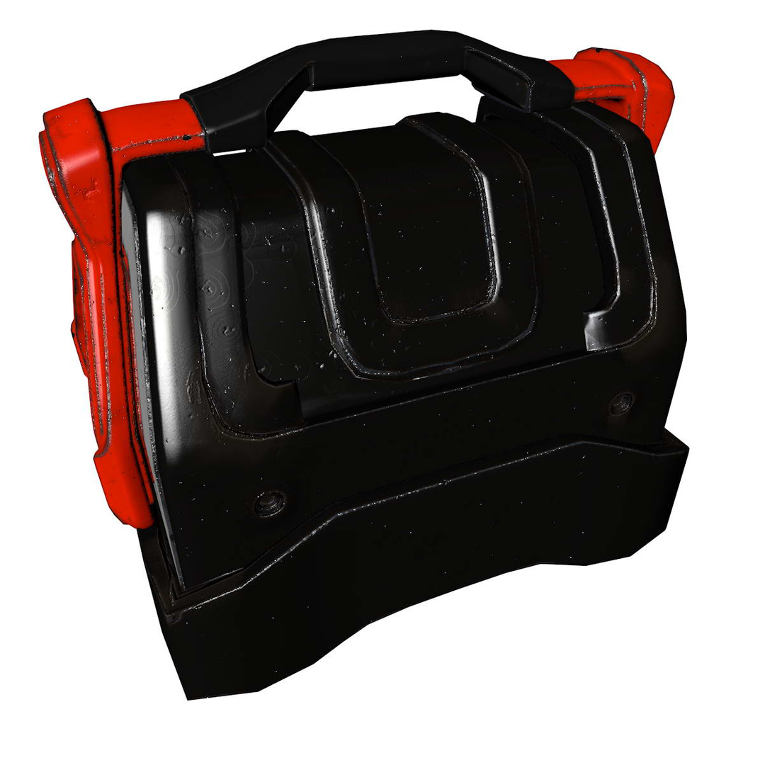 3d Worn Transport Box Model