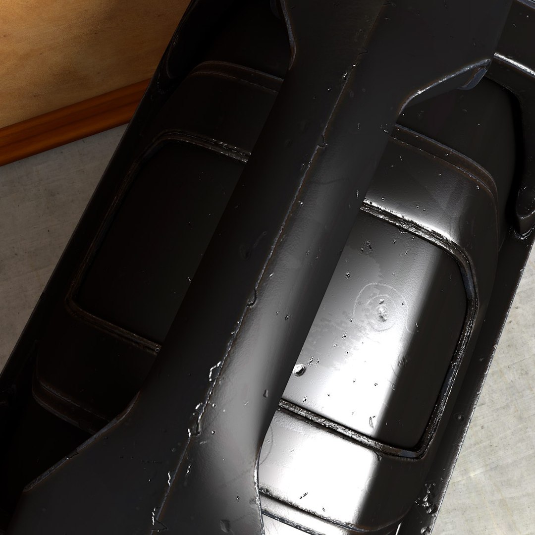 3d Worn Transport Box Model