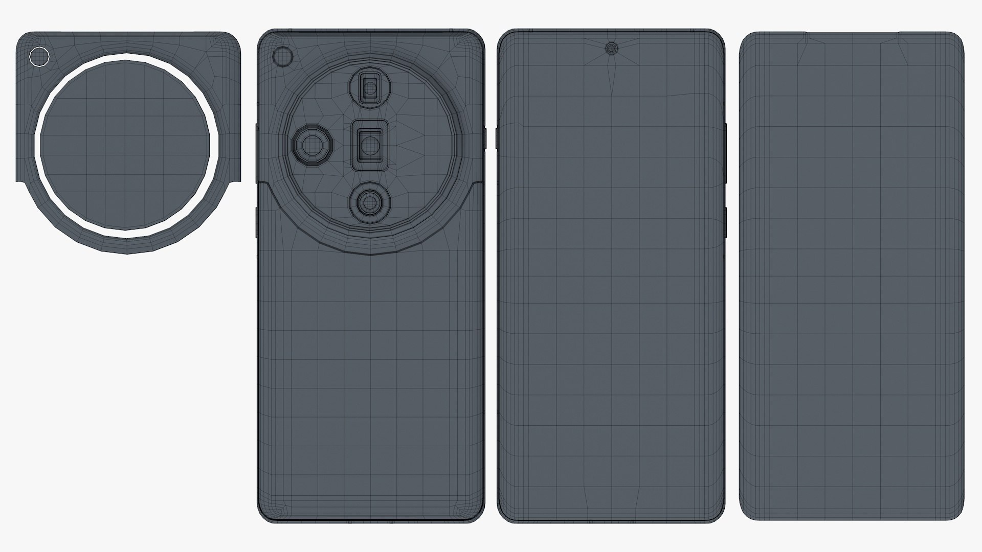 OPPO Find X7 Ultra Desert Silver Moon model - TurboSquid 2175421