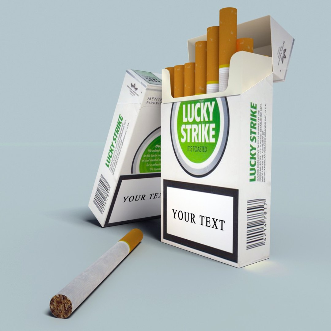 Lucky Strike Pack 3d Model