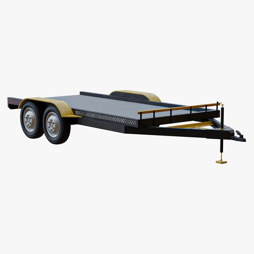 3D Model Car Trailer - TurboSquid 2169122
