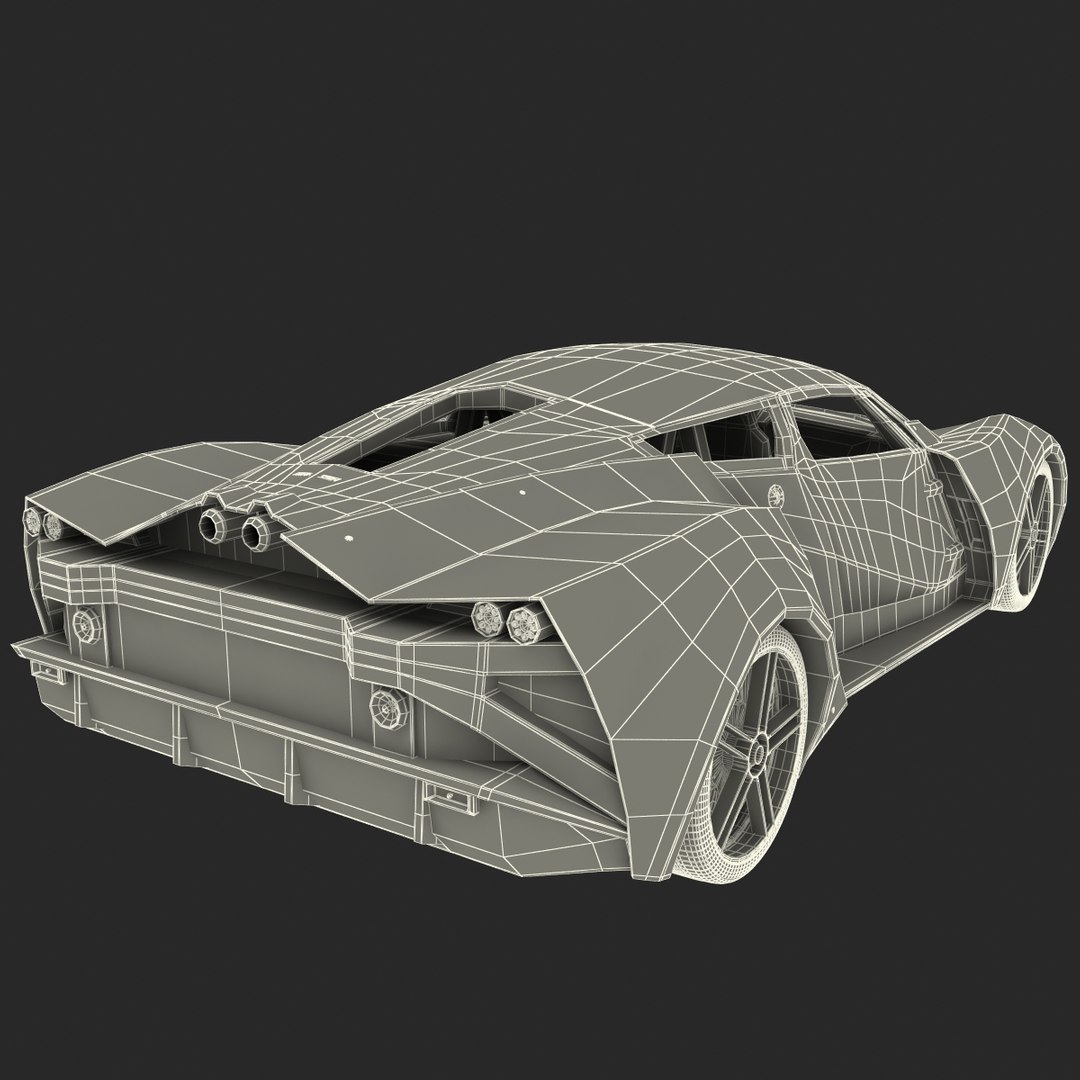 Marussia B2 Super Car 3d C4d