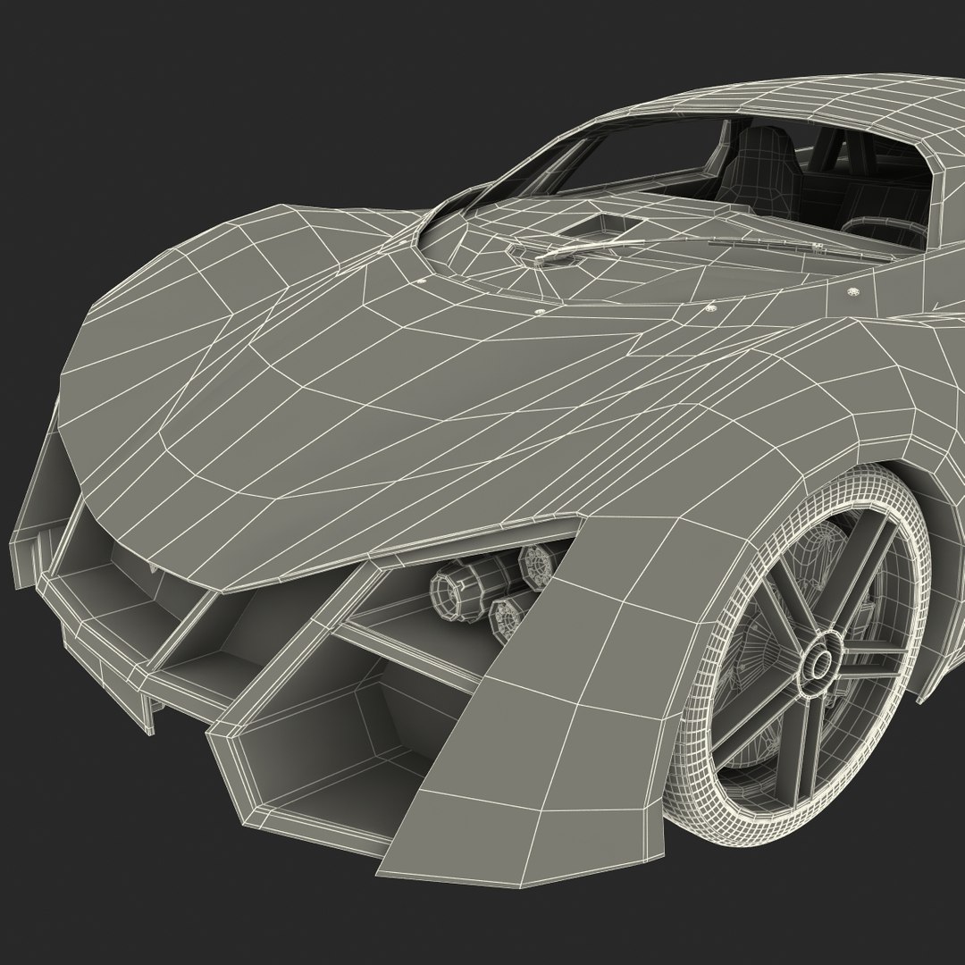 Marussia B2 Super Car 3d C4d