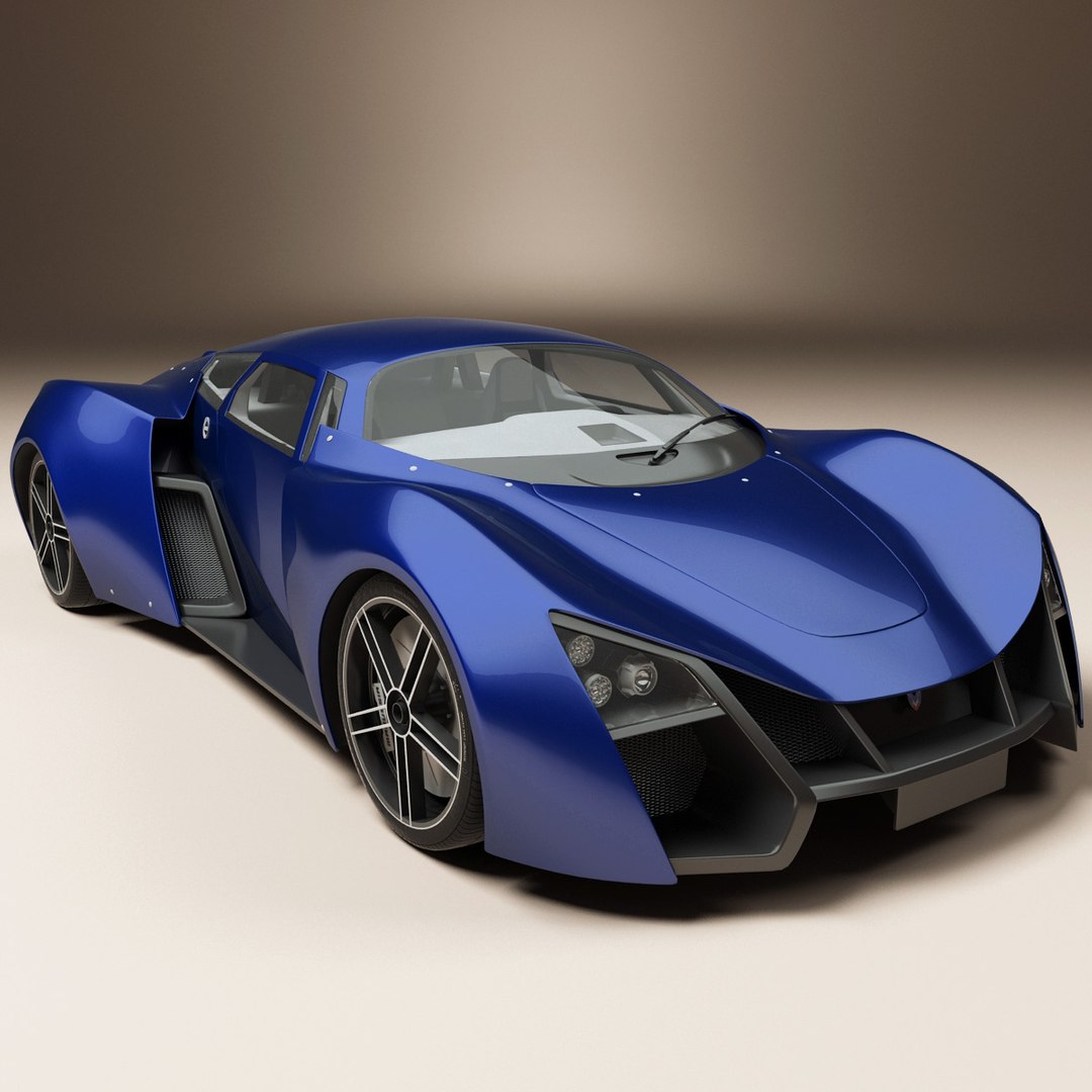 Marussia B2 Super Car 3d C4d