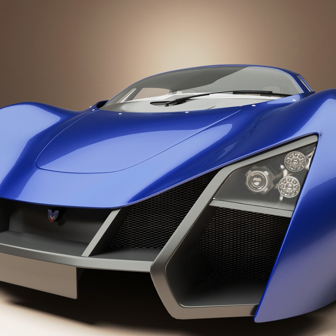 Marussia B2 Super Car 3d C4d