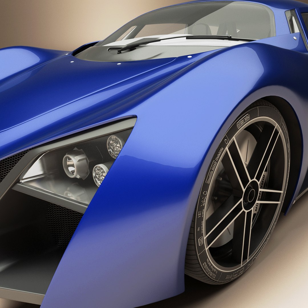 Marussia B2 Super Car 3d C4d