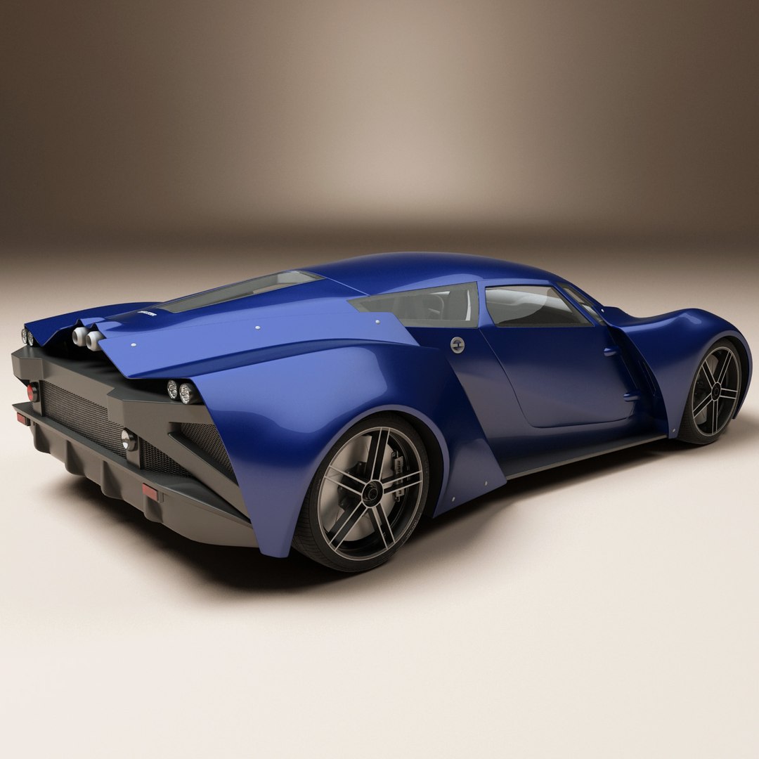 Marussia B2 Super Car 3d C4d