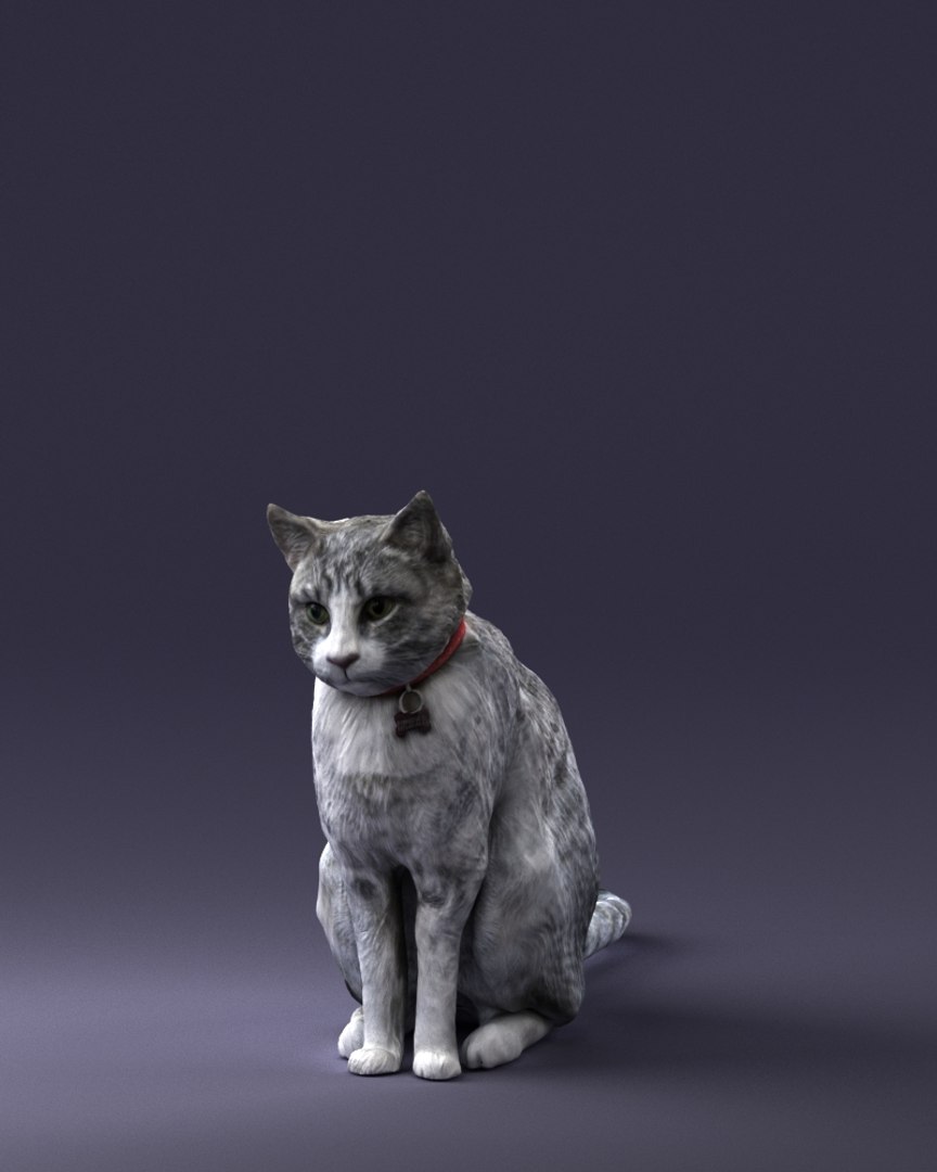 3D Cat Statue - TurboSquid 1462829