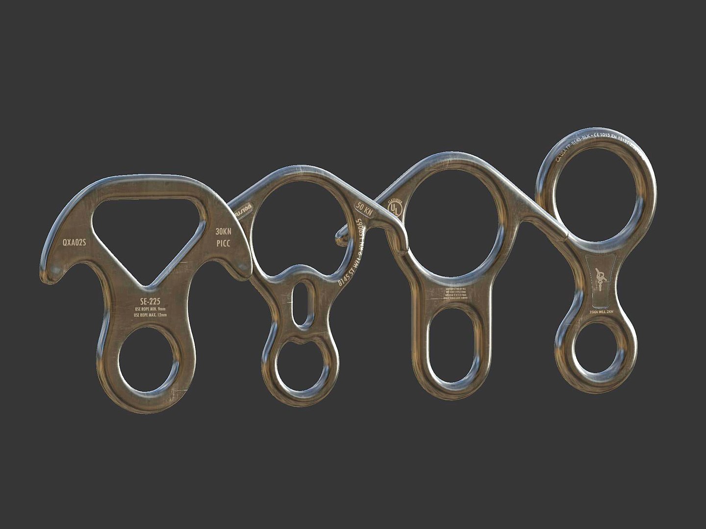 Climbing Carabiners 3D Model - TurboSquid 2285322