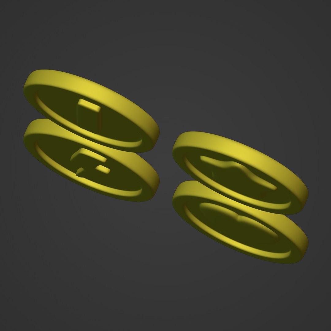 Coins Icons Pack 3D - TurboSquid 1962830